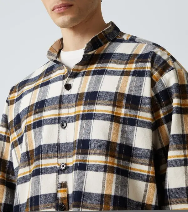 GREG LAUREN Plaid Cotton Shirt