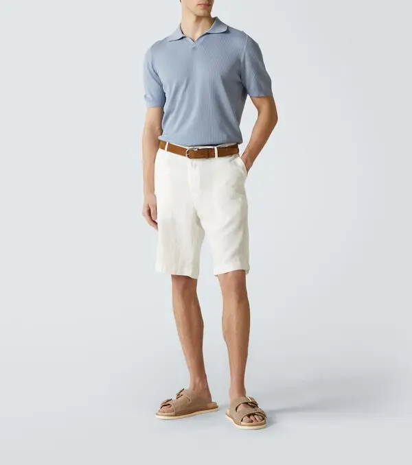 Fedeli Cotton Pique Polo Shirt