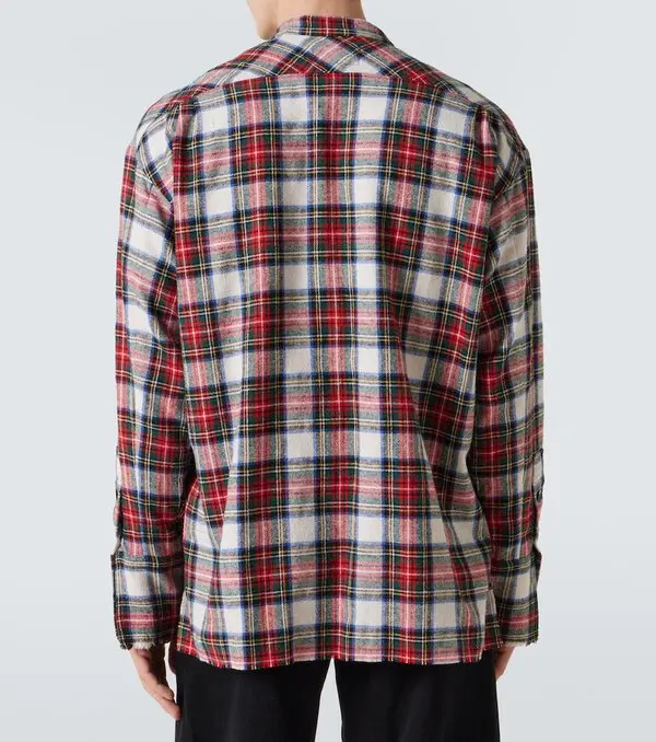 GREG LAUREN Plaid Cotton Shirt