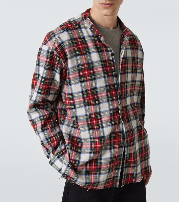 GREG LAUREN Plaid Cotton Shirt