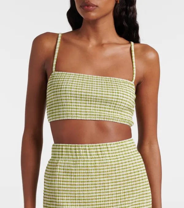 Vince Gingham Bra Top