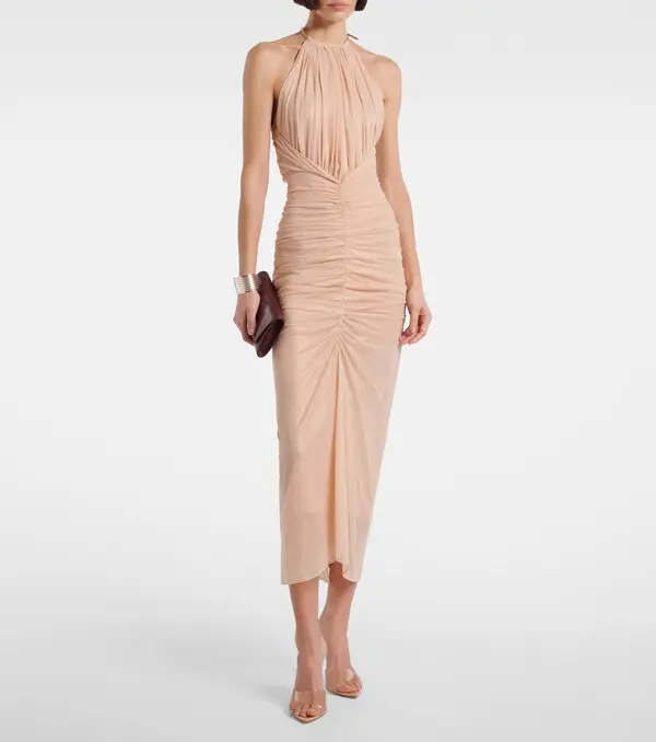MUGLER Ruched Gown