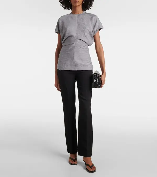 TOTEME Draped Top - Blue