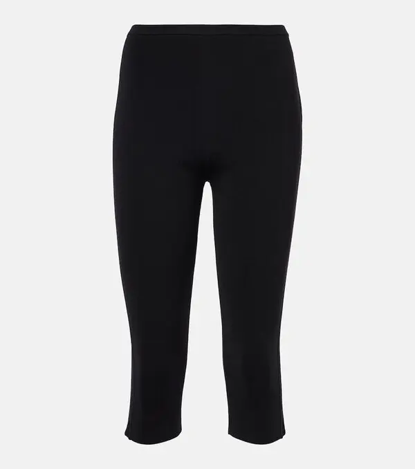 TOTEME Jersey Capri Pants - Black