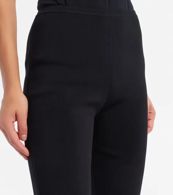 TOTEME Jersey Capri Pants - Black
