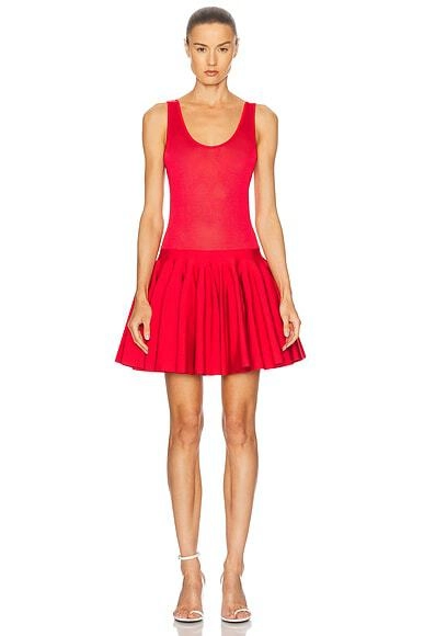 Alaïa Knit Godet Dress