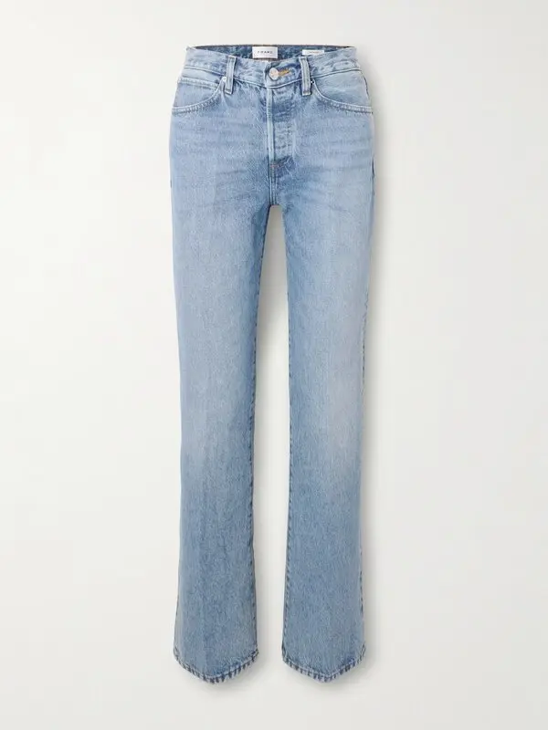 FRAME The Vertical Straight-leg Jeans - Blue