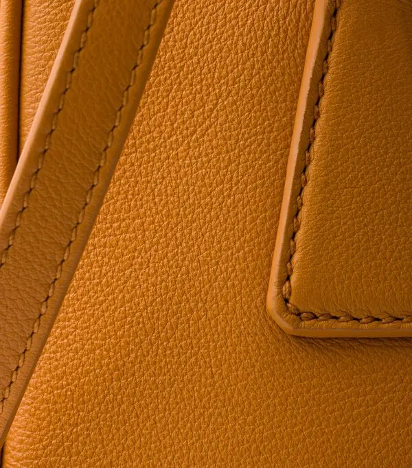 Prada Small Leather Galleria Top-handle Bag - Orange
