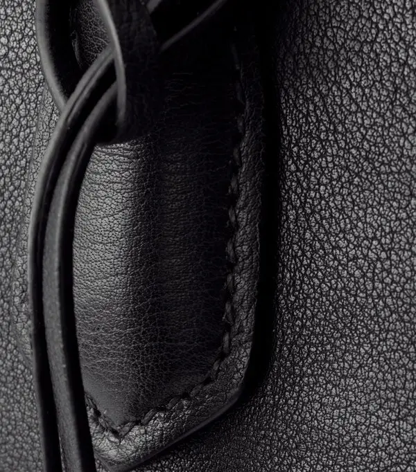 Prada Large Buffalo Leather Tote Bag - Black