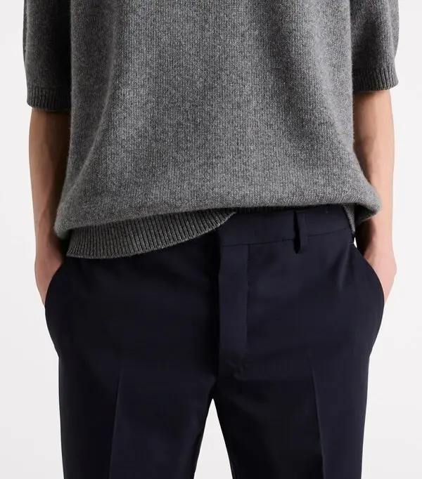 Prada Stretch-wool Light Trousers