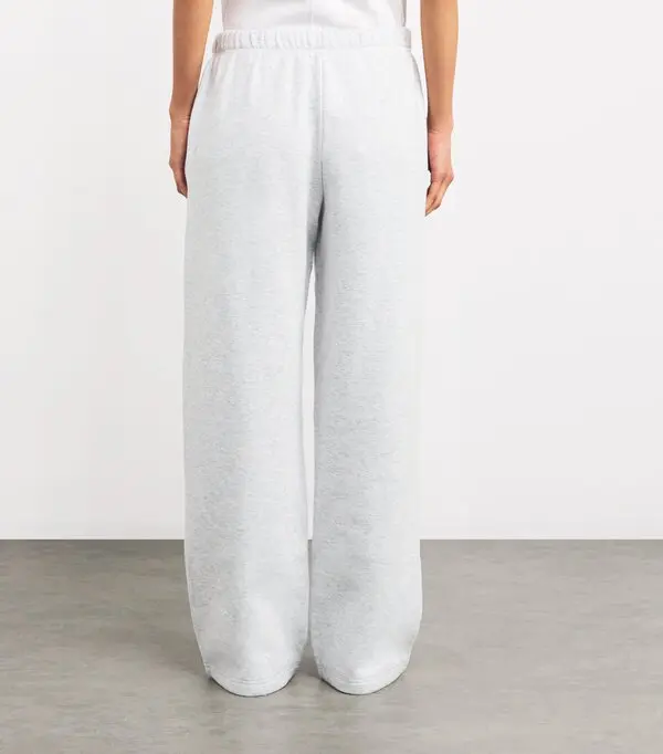 SKIMS Cotton-blend Fleece Straight Sweatpants - Grey