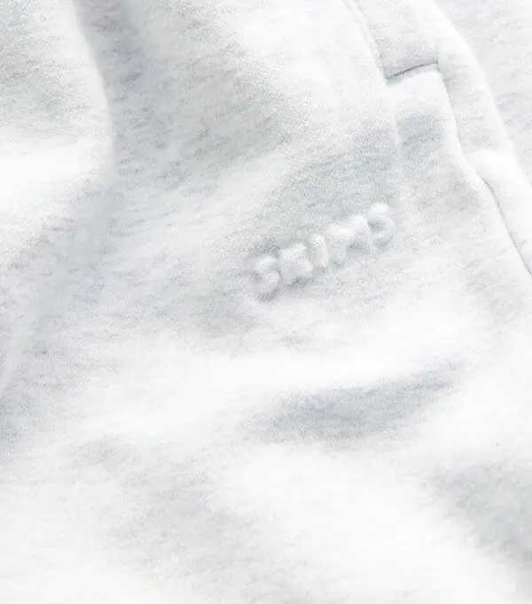 SKIMS Cotton-blend Fleece Straight Sweatpants - Grey