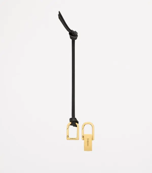 Saint Laurent Leather Kiss Kiss Key Chain