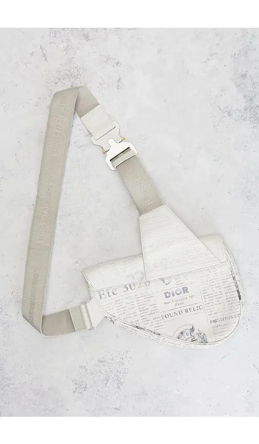 FWRD RENEW Dior Newspaper Saddle Bag