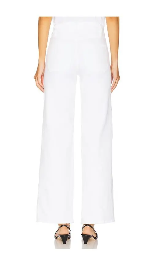 FRAME Le Slim Palazzo Modernist Pocket Jeans - White