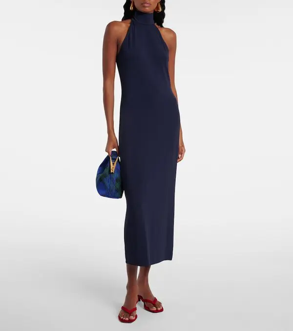 Polo Ralph Lauren High Neck Jersey Maxi Dress