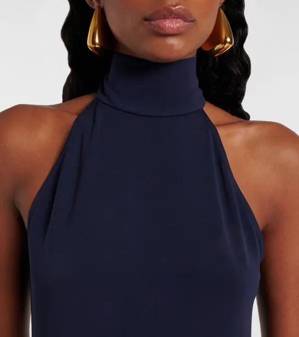 Polo Ralph Lauren High Neck Jersey Maxi Dress