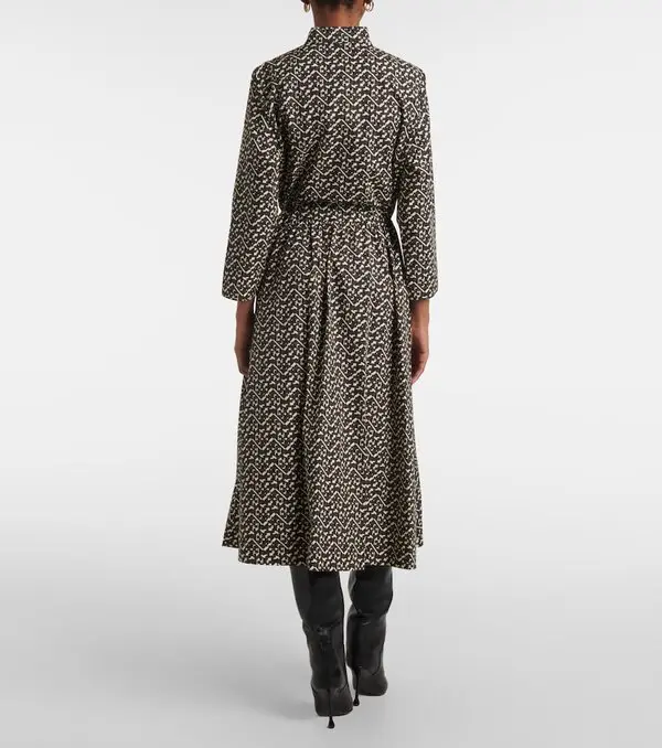 Tory Burch Printed Cotton Poplin Shirt Dress