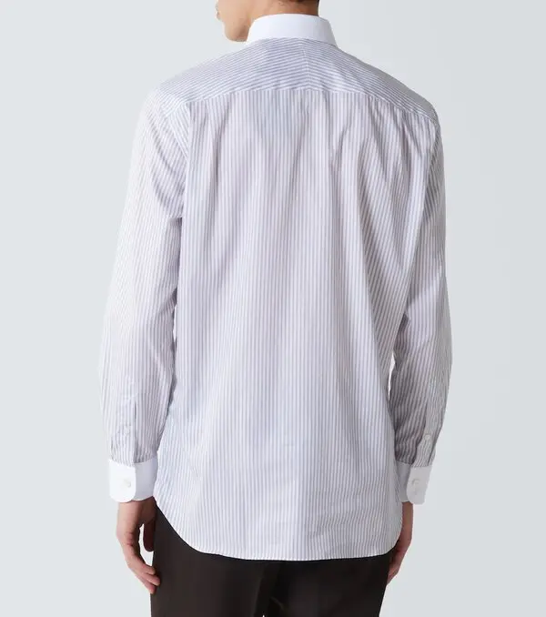 Dunhill Striped Cotton Twill Shirt