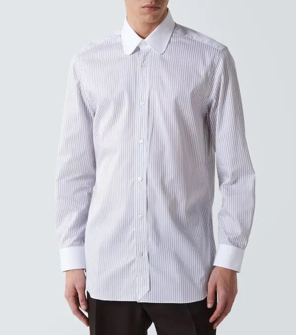 Dunhill Striped Cotton Twill Shirt