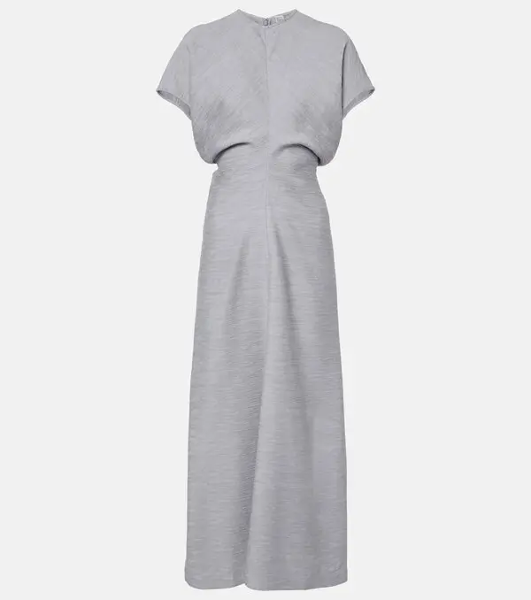 TOTEME Draped Maxi Dress - Blue
