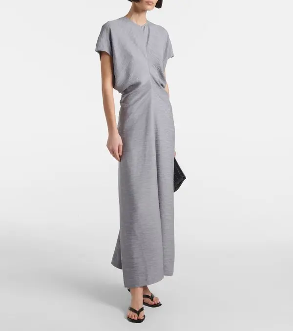 TOTEME Draped Maxi Dress - Blue