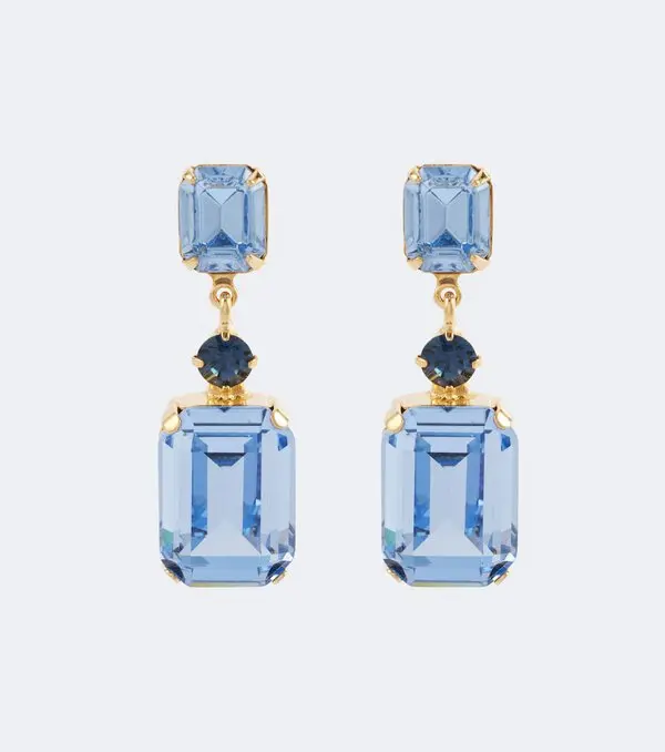 JENNIFER BEHR Justine 18kt Gold-plated Drop Earrings - Blue