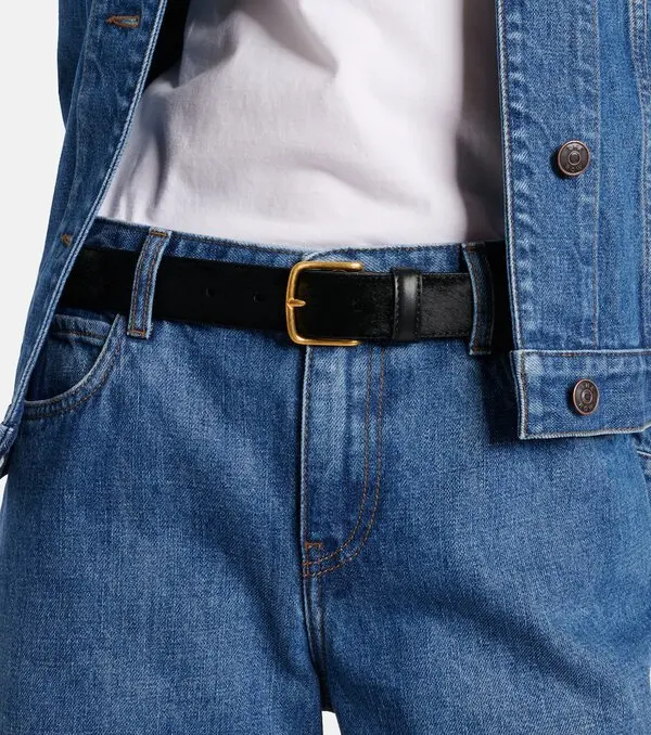 THE ROW Classic Calf Hair Belt