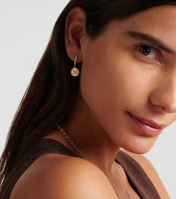 FOUNDRAE True Love Mini 18kt Yellow And White Single Earring With Diamonds