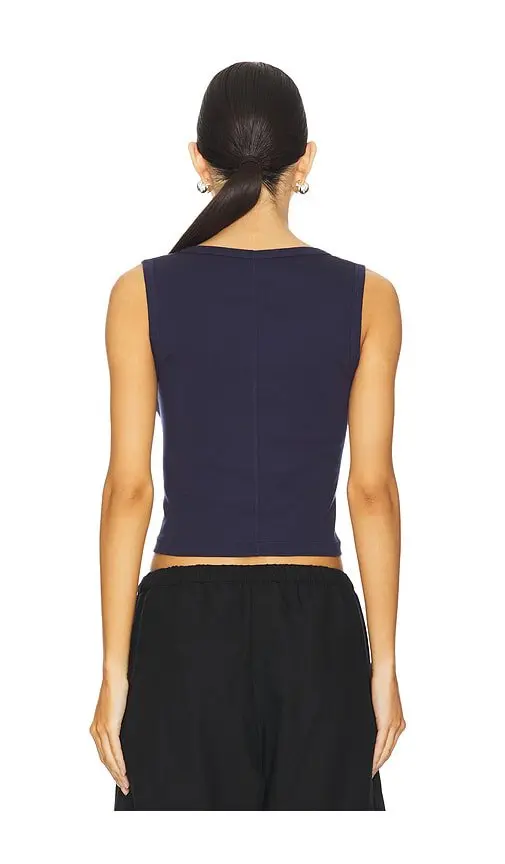 Enza Costa Supima Baby Cropped U Tank Top
