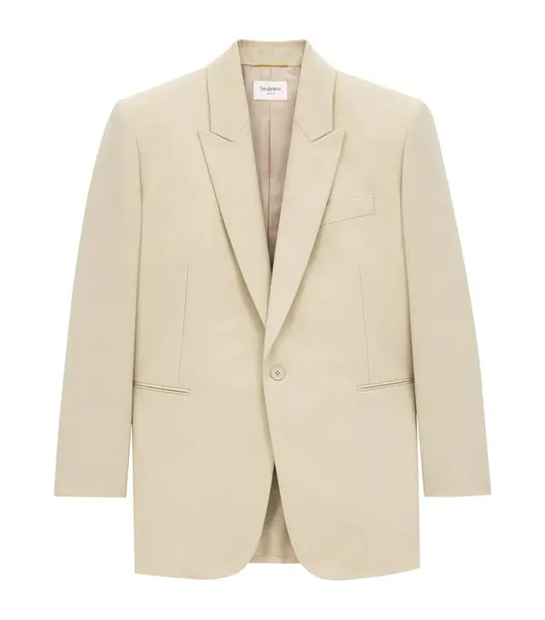 Saint Laurent Virgin Wool Oversized Blazer