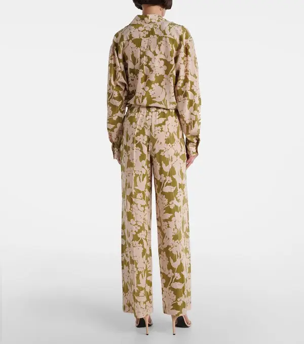 Victoria Beckham Silk Pajama Pants
