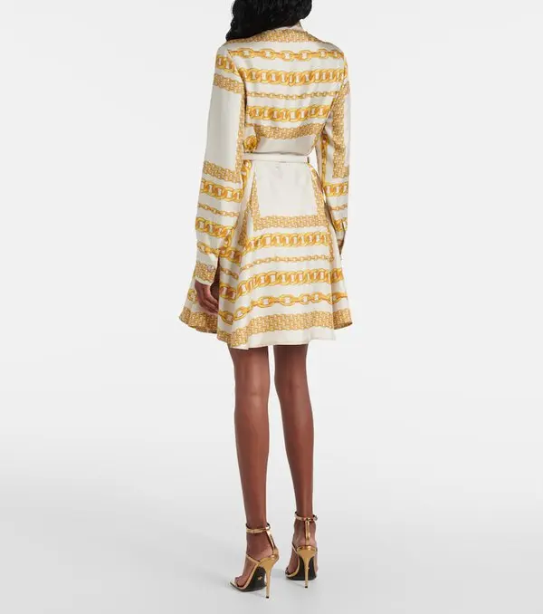 Versace Chain Print Shirt Dress