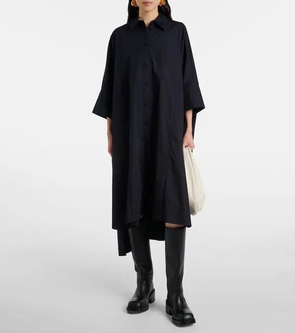 JOSEPH Dania Cotton Poplin Shirt Dress