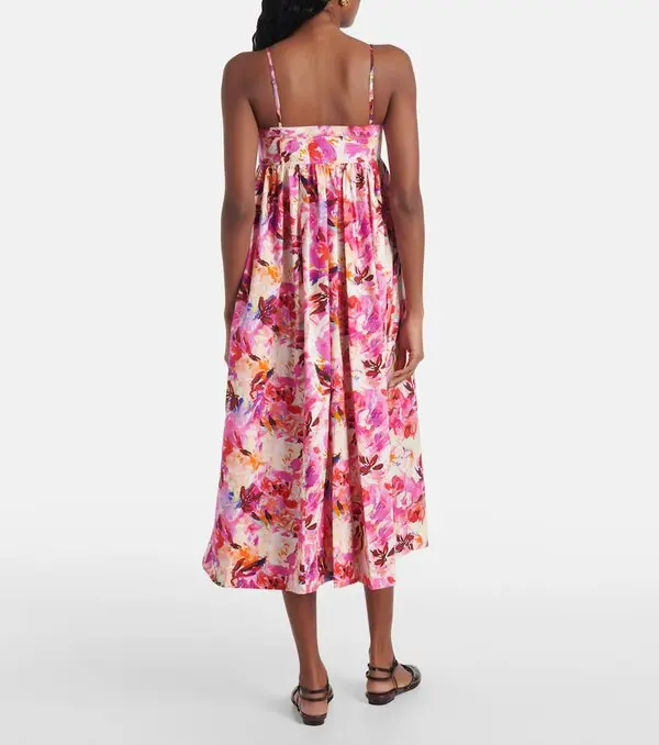 Ulla Johnson Lucille Floral Cotton Maxi Dress