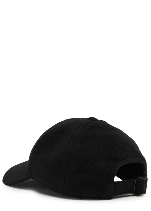 Saint Laurent Logo Embroidered Cashmere Cap