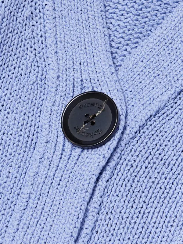 Proenza Schouler Sofia Cropped Cardigan - Blue