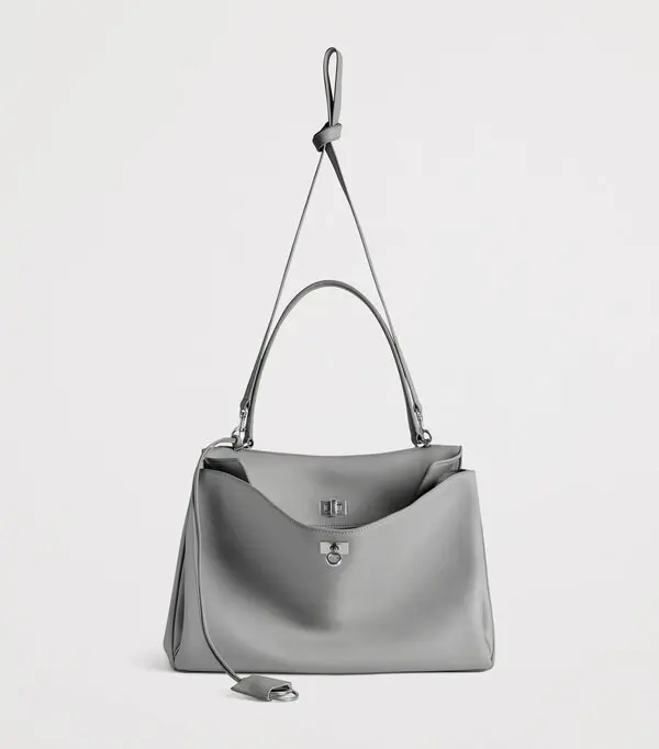 Balenciaga Medium Calfskin Shoulder Bag - Black
