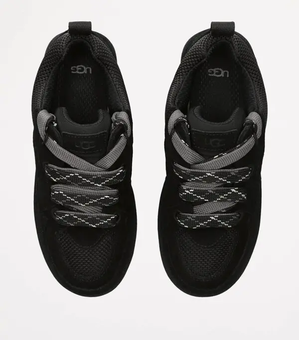 UGG Lowmel Suede Lace-up Sneakers - Black