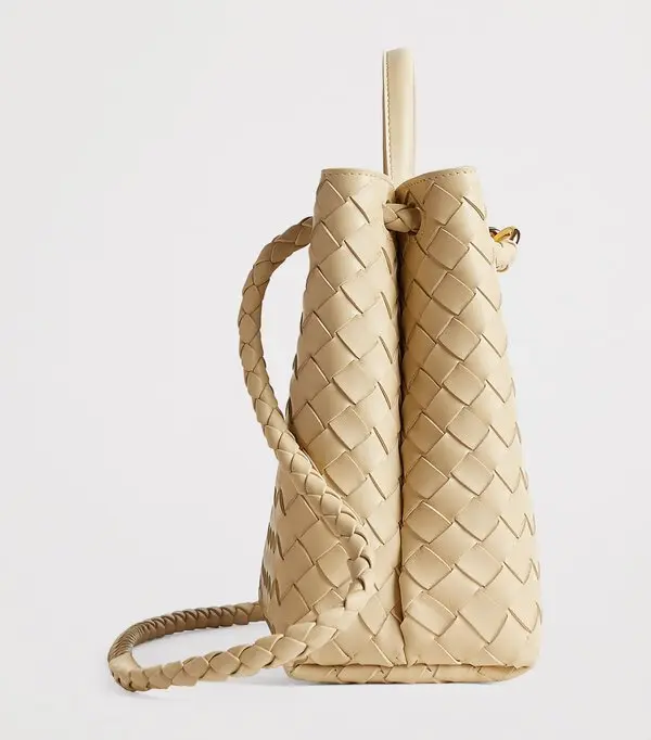 Bottega Veneta Medium Leather Andiamo Shoulder Bag - Neutral