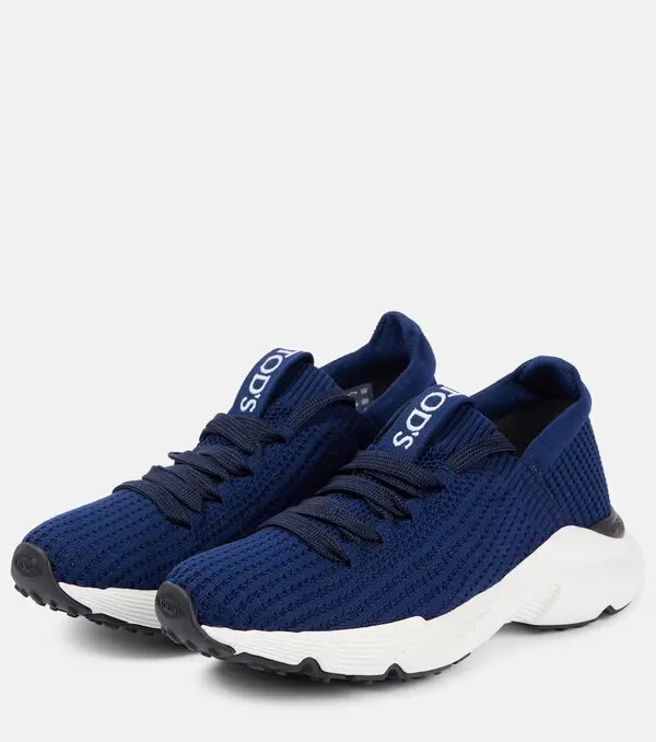 TOD'S Knitted Lace-up Sneakers