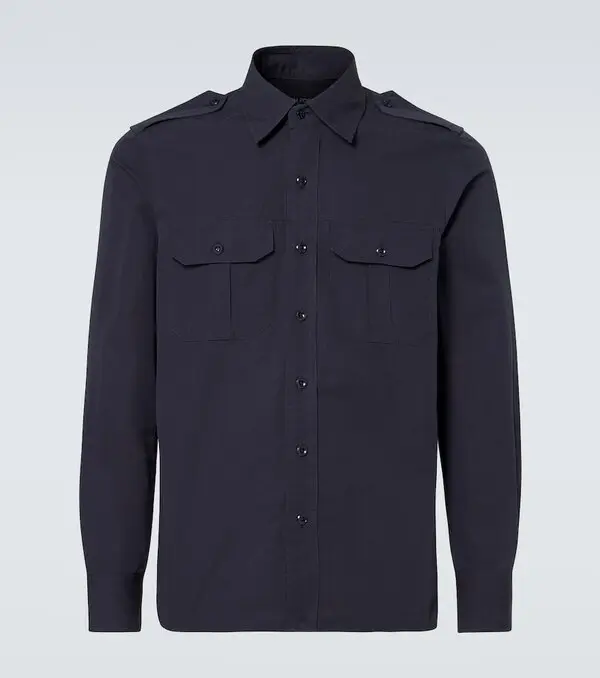 TOM FORD Cotton And Silk Poplin Shirt