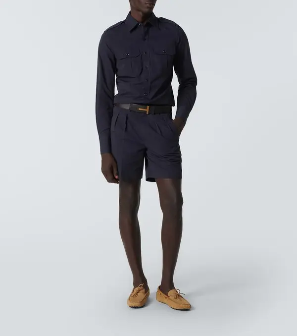 TOM FORD Cotton And Silk Poplin Shirt
