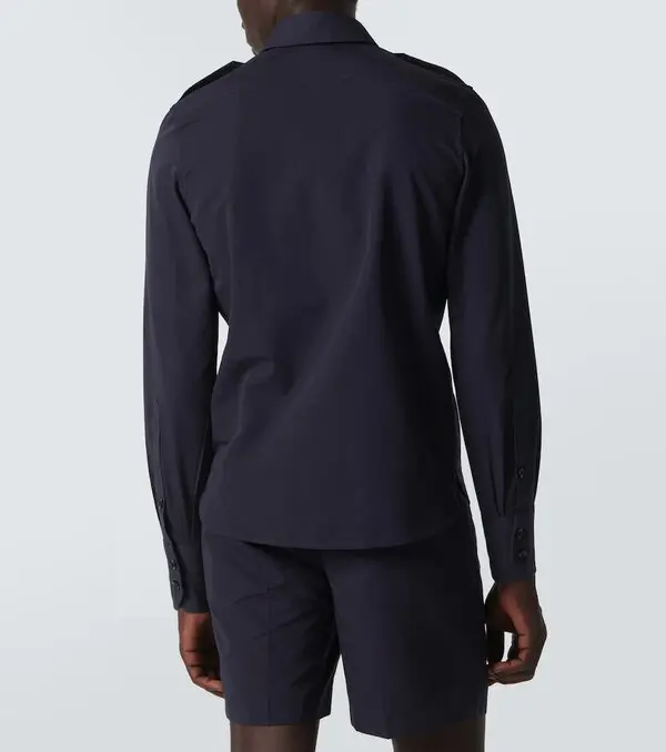 TOM FORD Cotton And Silk Poplin Shirt