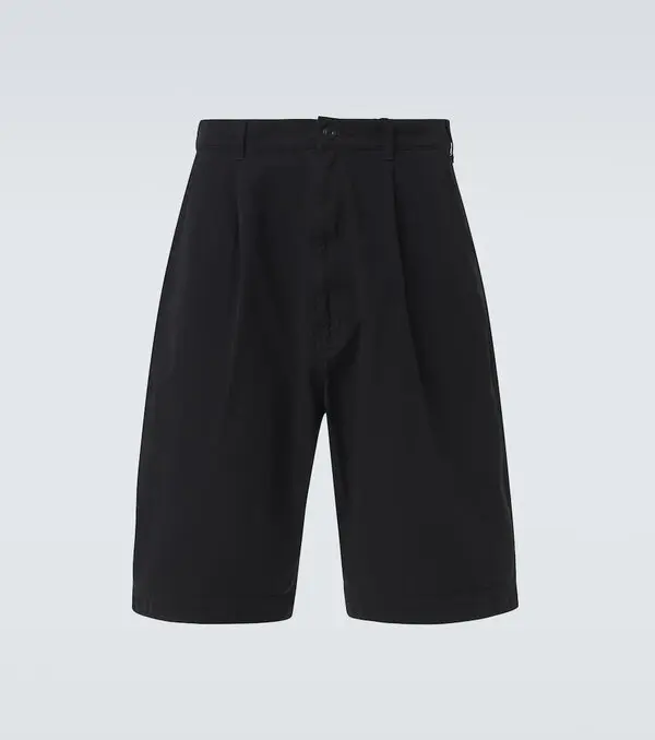Junya Watanabe Pleated High-rise Shorts - Black