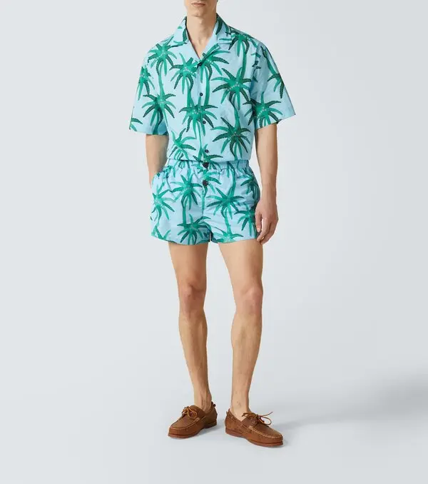Jacquemus Jean Printed Cotton Poplin Shirt