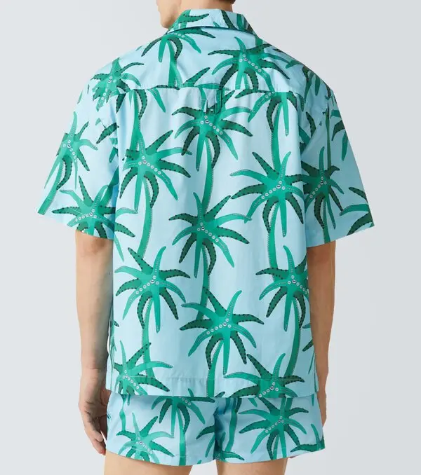 Jacquemus Jean Printed Cotton Poplin Shirt