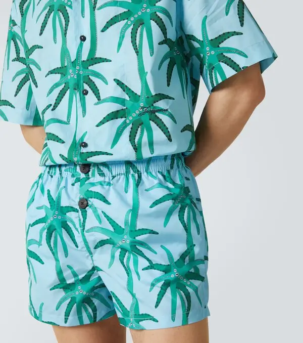 Jacquemus Jean Printed Cotton Poplin Shirt