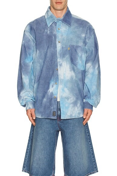 ERL Tie-dye Corduroy Overshirt