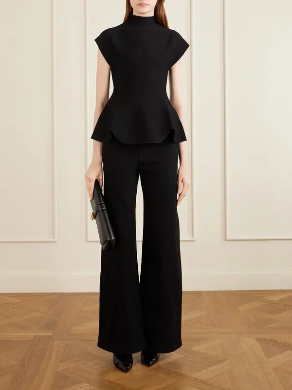 Khaite Dane High-rise Wide-leg Jeans